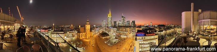 Zeilgalerie - Sehenswürdigkeiten - 360° Panorama Frankfurt am Main