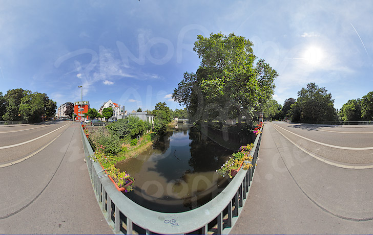 Die Nidda in Rödelheim - Panorama Frankfurt - p1270